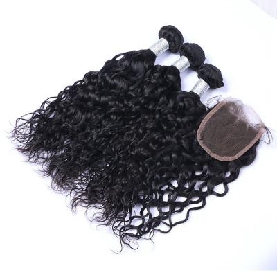 Cina Le estensioni peruviane dei capelli umani di 100% con capelli vergini 4x4 merlettano la chiusura in vendita