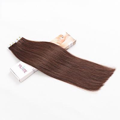 Cina Estensioni brasiliane dei capelli del nastro dell'unità di elaborazione del peruviano, colla nei pacchi di estensioni dei capelli in vendita