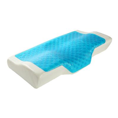 Chine Oreiller de refroidissement de mousse de mémoire de cou de voyage avec couverture molle de refroidissement de Pilling de gel l'anti  à vendre