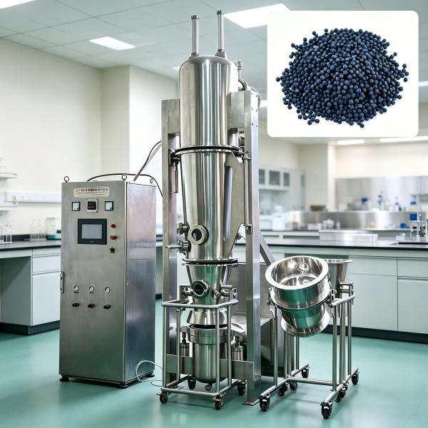 Quality Multi Functional Fluidizing Dryer Granulator Coater Pelletizer Spray Drying Machine for Pharmaceutical Food and Chemical Industry Processing for sale