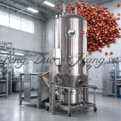 China PGL-B Spray Drying Granulator with Closed Negative Pressure Operation, GMP Compliant and Anti-Static Filter for Cocoa, Coffee, Milk Powder, Granules and Fruit Juice for sale