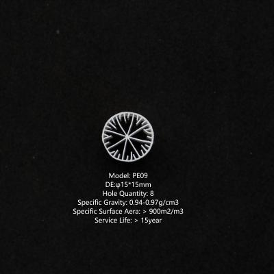 Китай HDPE MBBR Биофильм-носитель с диапазоном pH 5-15, высоким удельным весом и коэффициентом пустотности для очистки сточных вод продается