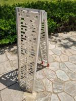 China 2 Pieces Aluminum Loading Ramps Easy Assemble For Loading Cargo for sale