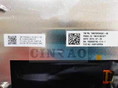 China Módulo del LCD del coche de Tianma de 7,0 pulgadas/precisión de la exhibición TM070RDKQ01-00 de TFT GPS alta en venta