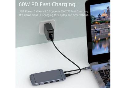 Κίνα 8 σε 1 ελλιμενίζοντας σταθμό πλημνών 200m/S USB 3,0 τύπων Γ USB για το MacBook Pro προς πώληση