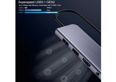 Κίνα 8 σε 1 ελλιμενίζοντας σταθμό πλημνών 200m/S USB 3,0 τύπων Γ USB για το MacBook Pro προς πώληση