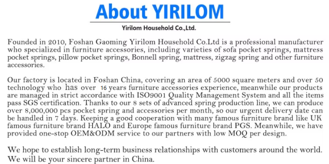 Manufacturer High Quality 2.4mm Steel Mattress Bonnell Spring Coils System Unit For Mattress 4