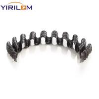 China Black Zigzag Spring Galvanize Rolling Sofa Serpentine Spring for sale