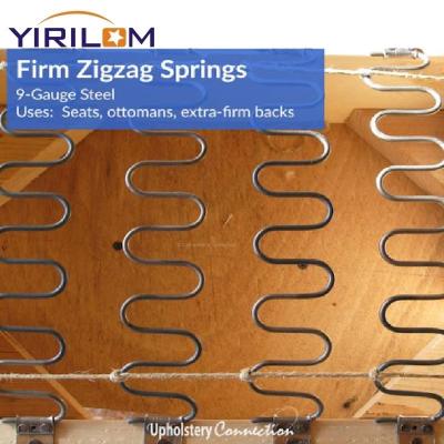 China Steel Coating Zig Zag Spring Inner Serpentine Sofa Zigzag Spring For Furniture for sale