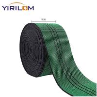 China Green Color Elastic Webbing Light Webbing For Sofa for sale