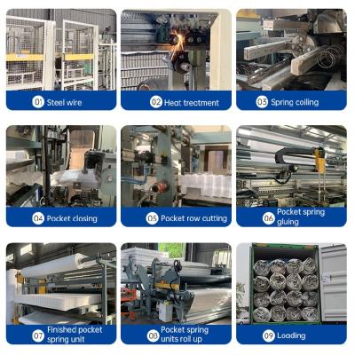 China Elastic Spring Units Coil Pocket Spring Mattress Spring Use in Mattress for sale