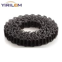 China 4-8 Coils Black Electroplating Zigzag Spring Customized Length for Sofa Seat Support for sale