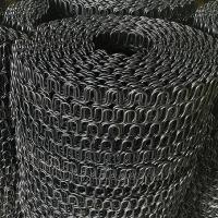 China 4-8 Coils Black Electroplating Zigzag Spring Customized Length for Sofa Seat Support for sale