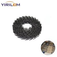 China 4-8 Coils Black Electroplating Zigzag Spring Customized Length for Sofa Seat Support for sale