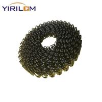 China 4-8 Coils Black Electroplating Zigzag Spring Customized Length for Sofa Seat Support for sale