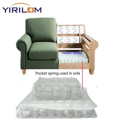 Cina Unità di molla tascabile di tessuto non tessuto a rotoli bianchi per cuscino del divano in vendita