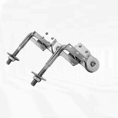 China Wholesale Furniture Connector Sofa Hinge Adjustable Armrest Mechanism Silver Iron Sofa Headrest Hinge for sale