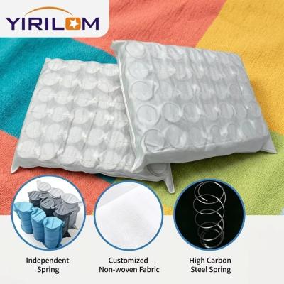 China Custom Height Steel Wire Pocket Spring Unit for Ergonomic Seating Design and Sofa Cushion Integrity for sale