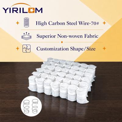 China Individually Wrapped 2.0mm High Carbon Steel Sofa Pocket Spring with Non Woven Fabric Cover for sale