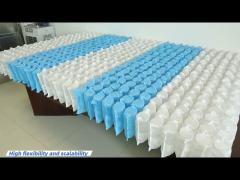 Customized Pocket Spring Unit 18cm Height 7 Zone Mattress Pocket Coils