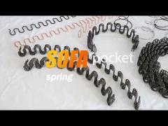 Schwarze Farbe S-förmige Schlange Feder 3,0mm Zigzag Feder für Matratze und Sofa Feder
