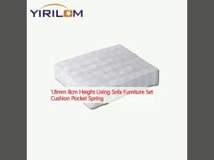 1.8mm 8cm Hoogte Sofa Meubels Set Deel Sofa Kussen Pocket Spring
