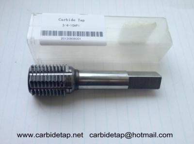China Solid carbide 3/4-10 API NPT pipe tap for sale