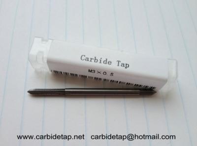 China Solid carbide tap M3x0.5, machine tap for sale