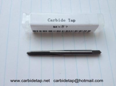 China Solid carbide tap M4x0.7, machine tap for sale
