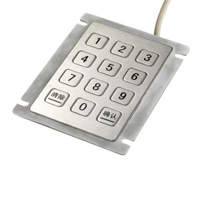 Cina pinpad a prova di vandalo del metallo di crittografia per il BANCOMAT e chiosco con l'interfaccia USB, PS/2 e RS232 in vendita