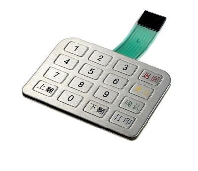 Cina Pinpad Vandalproof del metallo degli angoli per il BANCOMAT e chiosco con l'interfaccia USB, PS/2 e RS232 in vendita