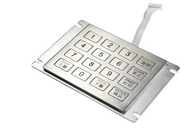 Cina 20 chiavi Metal Pinpad inossidabile per il BANCOMAT ed il chiosco con l'interfaccia USB, PS/2 e RS232 in vendita