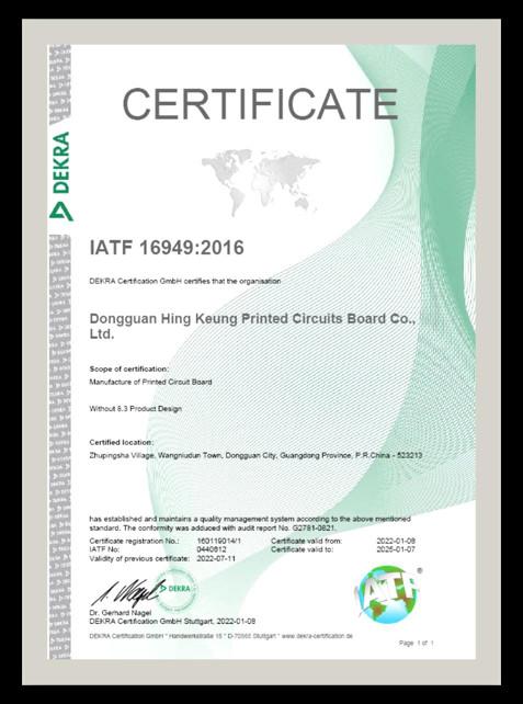  - Dongguan Xingqiang Circuit Board Technology Co., Ltd.