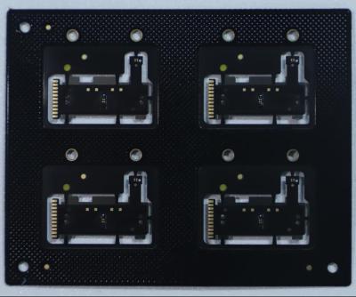 중국 블랙 오일 4층 HDI 다층 PCB 보드 HASL / OSP / ENIG 표면 판매용