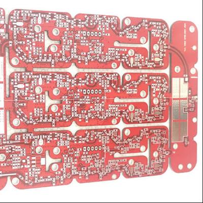 Cina 1Spessore di.6 mm Tavola PCB a doppio lato con olio rosso affondando l'oro in vendita