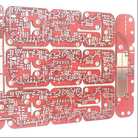 Quality 1.6mm Thickness Double Sided PCB Board With Red Oil Sinking Gold Craftsmanship for sale