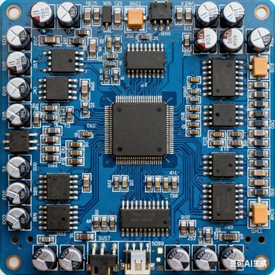 China Blue Oil PCBA Custom PCB Assembly With Flying Probe Test And Customized Board Thickness for sale