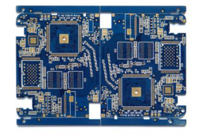 China 0.25mm Smallest Hole Electronic PCB Board with Blue Solder Mask for Precision Electronics and Circuit Integration for sale