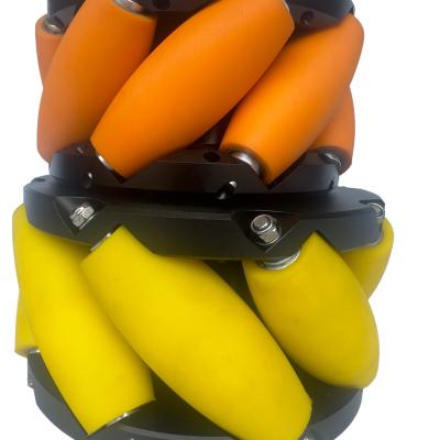 China 600Kg 6 Inch Mecanum Wheels 1.5 M/S 60mm Mecanum Wheel For Warehouse Materials Handling for sale