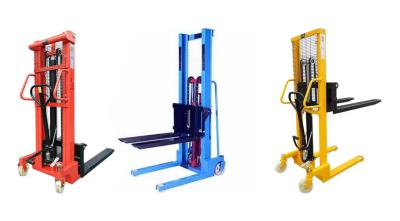 China 1000kg - 5000kg Manual Stacker Forklift Heavy Load Manual Lift Stacker for sale