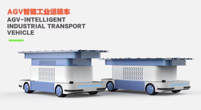 China Load 1000kg Intelligent AGV Blue And White AGV For Warehouse for sale
