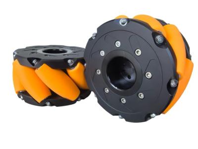 China 45 Degrees Roller Angle Mecanum Wheel with Aluminum Alloy Construction for AGV and Robotics Applications at 0.8kg Per Wheel for sale