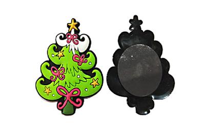China Van de de Vorm Zacht Koelkast van de Kerstmisboom van de Magneteneco Vriendschappelijk de Grondstoffen 3D Effect Te koop
