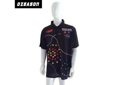 China custom printing dri fit short sleeve golf polo shirts mens polyester for sale