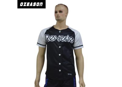 Cina Il bottone giù Team i Jersey di baseball, manica dei Jersey di baseball della piccola lega breve in vendita