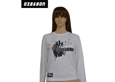 China Sublimated Printing Ladies Sports Shirts Moisture Wicking Anti - Bacterial for sale