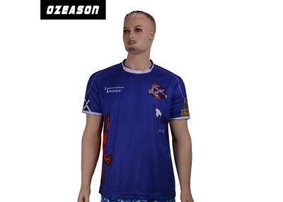 China Short Sleeve Polyester Sports Shirts Pilling Resistant Strong Moisture Obsorption for sale
