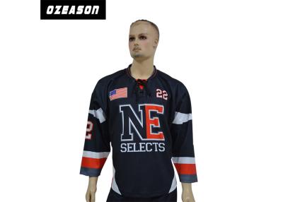 China Reversible Ice Hockey Clothing / Tee Shirts Digital Sublimation Quick Drying for sale