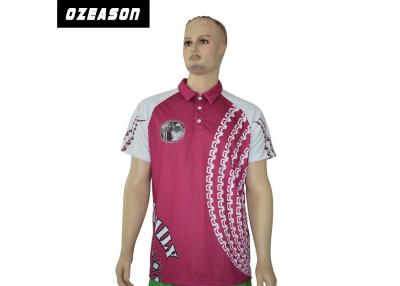 China Unisex Dry Fit Sports Polo Shirts / Polo Short Sleeve T Shirts With Polyester / Spandex for sale
