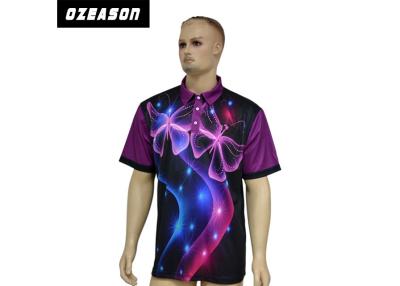 China Comfortable Fabric Short Sleeve Sports Polo Shirts / Custom Logo Golf Shirts for sale